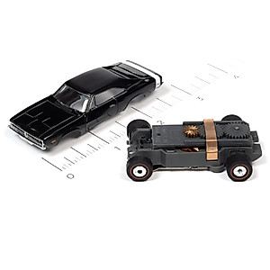 Auto World Thunderjet 1969 Dodge Charger R/T (Black) HO Scale Slot Car