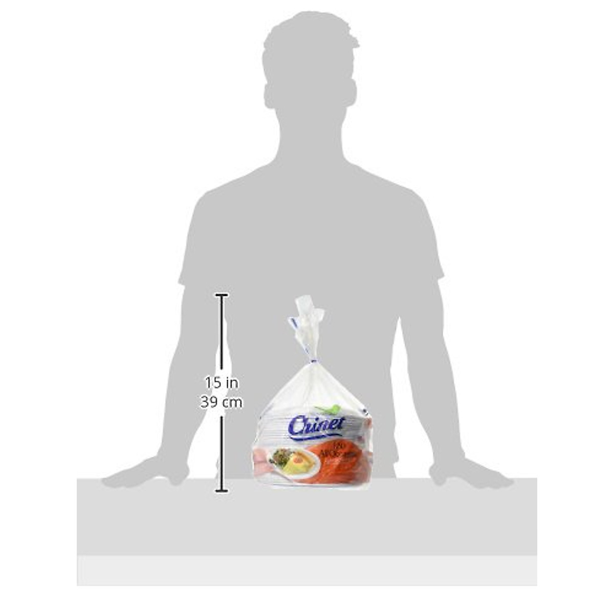 Chinet Classic White, Round All Occasion Fiber Plates, 8.75 Inch, 100 Count