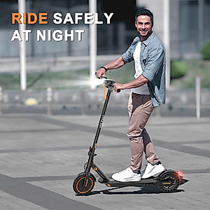 VOLPAM Electric Scooter, Powerful 350W/500W Motor, Max 12/19/28Miles Long Range, Top Speed 16/19/21 MPH, 8.5" /10'' Tires, E Scooter for Adults (8.5''-12Miles-350W)