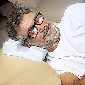 New Version, A Bit Firmer. Eyeglass Pillow Pad for Glasses and Airpods, Comfortably Lie on Your Side, Ear Pain Piercing CNH Pillow, Great Gift, Earbuds Airpods Cushion, Earphones, Hearing Aids Glasses