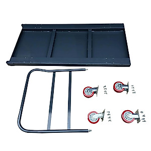 Platform Truck, Steel Deck, 30" x 60", 5" PU Casters, 2000 lb. Cap., Heavy Duty, Industrial Standard, Pake Handling Tools