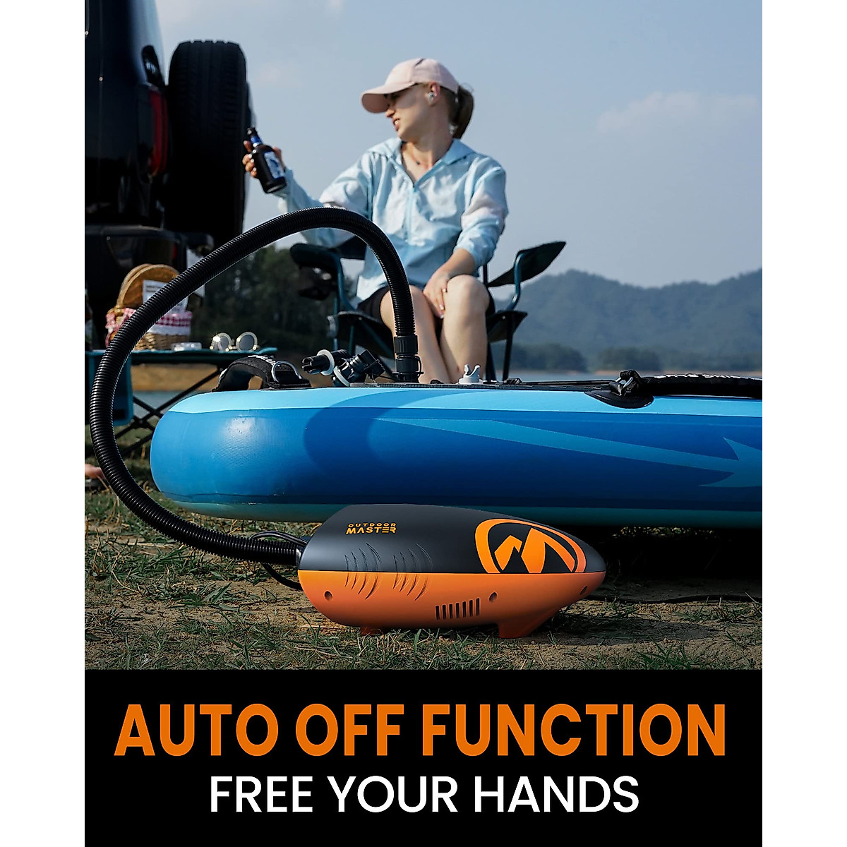 OutdoorMaster Shark SUP Pump - Fast, Powerful, & Reliable