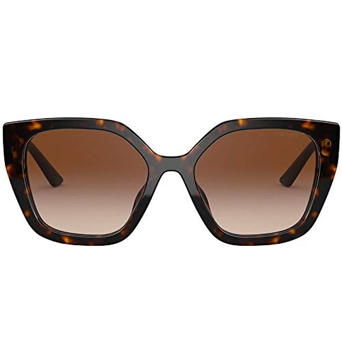 Prada PR 24XS 2AU6S1 Havana Plastic Rectangle Sunglasses Brown Gradient Lens