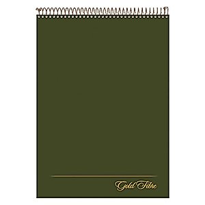 Ampad Gold Fibre Classic, Wirebound Planner Pad, Size 8-1/2 x 11-3/4, Red Cover, Legal Ruling , 70 Sheets per Pad (20-811),White