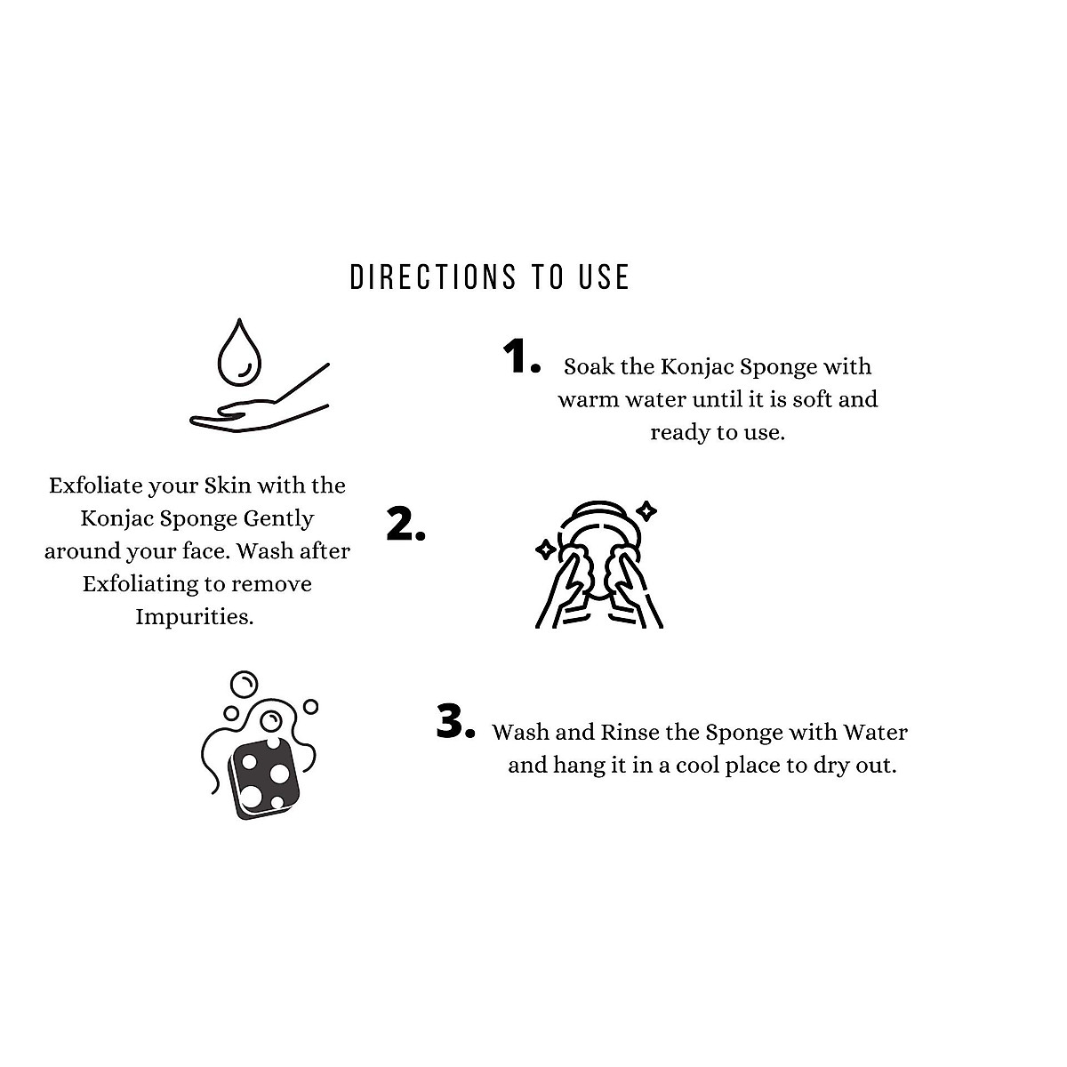 Organic Natural Facial Konjac Sponge and Face Scrubber - Buff Puff for Gentle Face Exfoliation Deep Pore Facial Cleansing Sponge – Aloe Vera, Activated Charcoal, Lavender, Turmeric – 4pc. Set