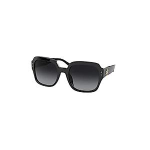 Tory Burch TY7143U 1326T3 56MM Black/Grey Gradient Polarized Square Sunglasses for Women + BUNDLE with Designer iWear Eyewear Kit