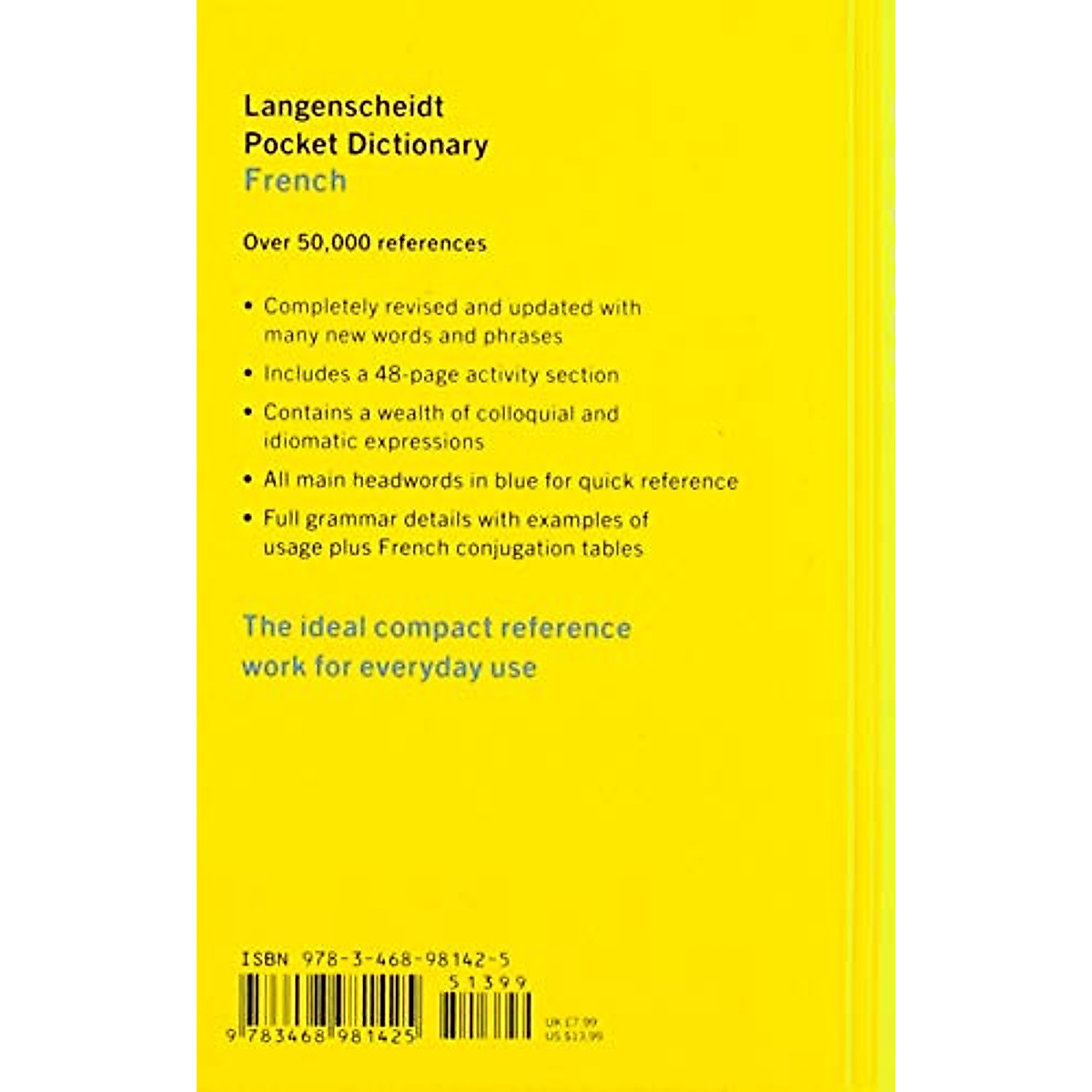 Langenscheidt Pocket Dictionary French: French-English/English-French (Langenscheidt Pocket Dictionaries)