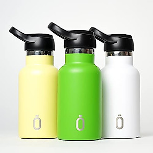 Runbott SPORT 35 Ceramic Thermos Bottle - BPA Free Thermal Steel with Ceramic Internal Coating (White)