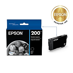 EPSON T200 DURABrite Ultra Ink Standard Capacity Black Cartridge (T200120-S) for select Epson Expression and WorkForce Printers