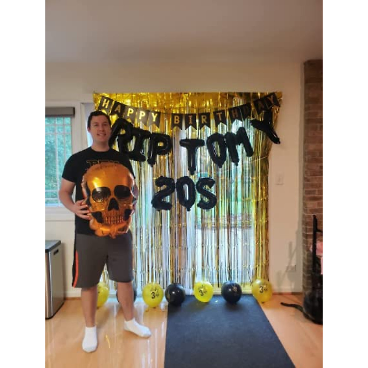 Geloar RIP To My 20s 30th Birthday Party Supplies, RIP TWENTIES Balloons Happy Birthday Banner for Death to My 20s Twenties RIP Youth Men Women Dirty 30 Funny 30th Bday Decorations Set of 24 PCS
