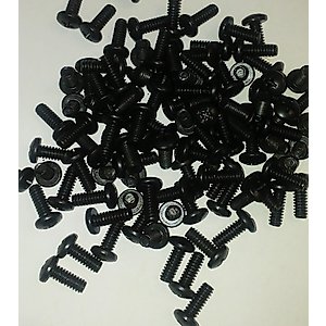 #10-24 x 1/2" Machine Screws Philips PAN Head Full Thread Black Oxide Steel Alloy pan Head Quantity 100