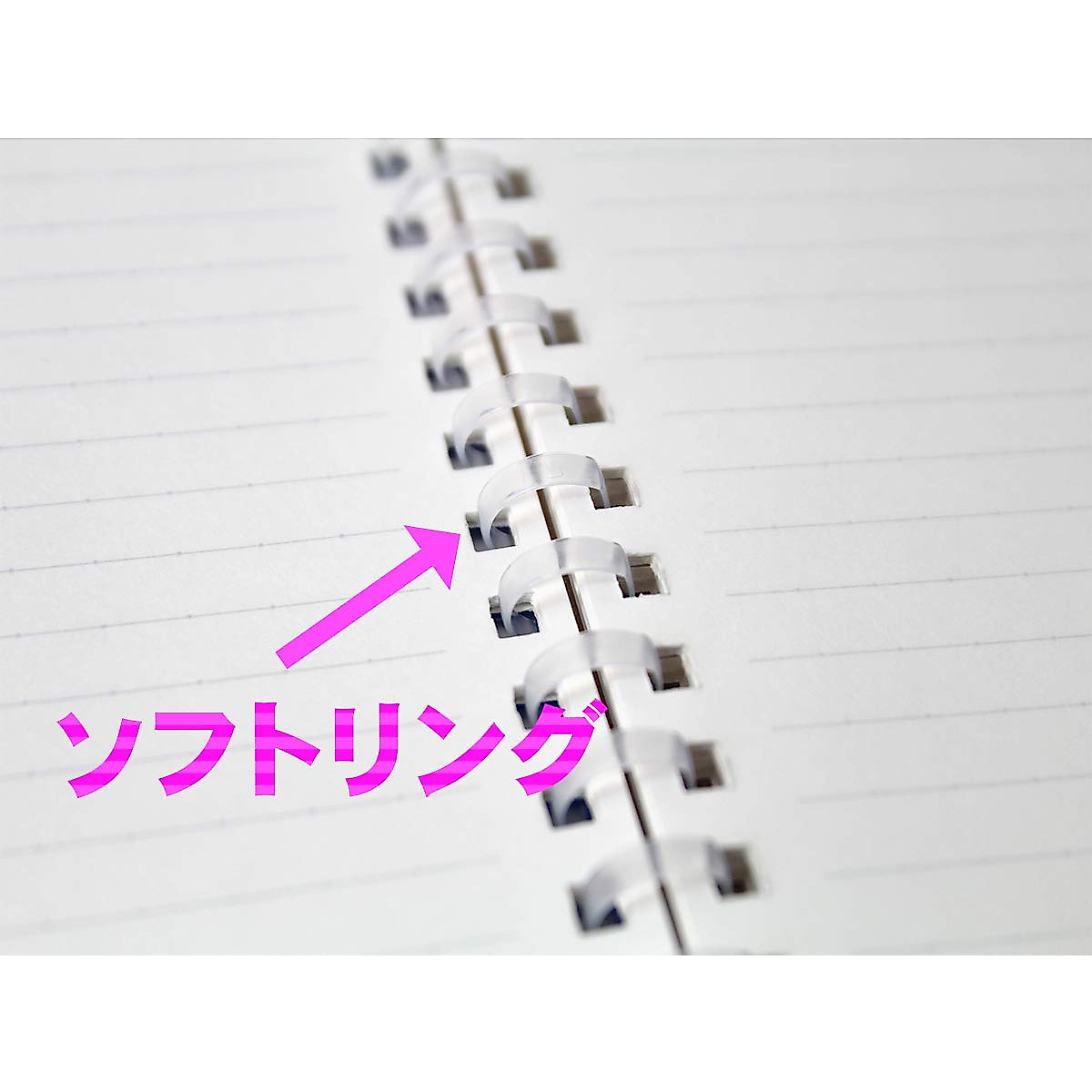 KOKUYO Spiral Lined Notebook, 10'' x 7'' Pastel Journal B5 Soft Ring Notebooks with Dot 6 mm Ruled, 40 Sheets, Orange 1 Subject Notebook, Note Taking for School. Japan Import (SU-SV301BT-YR)