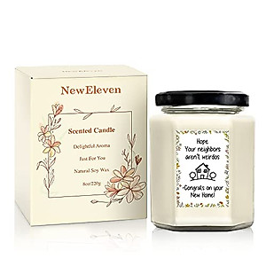 House Warming Gifts New Home - Best, Funny Housewarming Presents For New Home, First Home, New Apartment, Housewarming Decoration Party - Unique New House Gift Ideas, Moving Gifts -Lavender Candle 8Oz