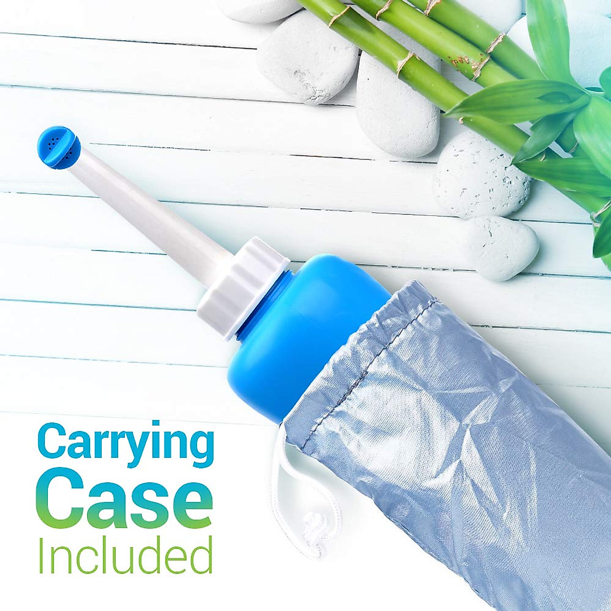 Serenily Mini Handheld Portable Travel Bidet (300/600 ml) - Easy to Use, Long Angled Nozzle for Personal Hygiene & Sanitary Care Toilet Shower Bathroom Use