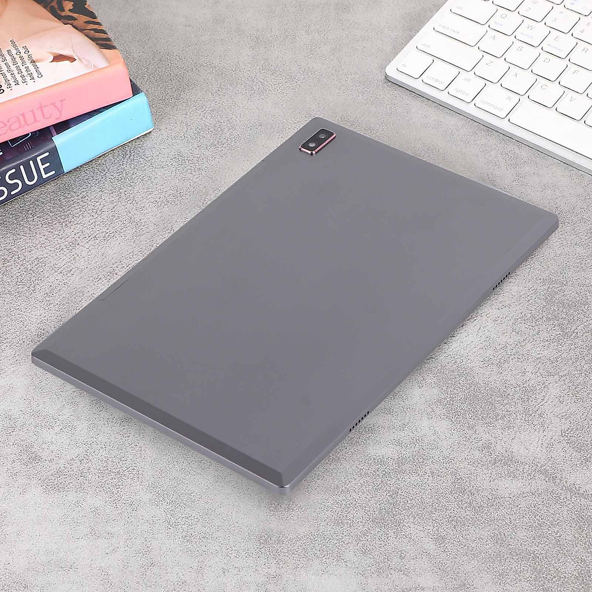 Tablet Silver Gray 10 Inch Tablet Type C Front Loading 8.0 Mega Pixels for Kids for Home (US Plug)