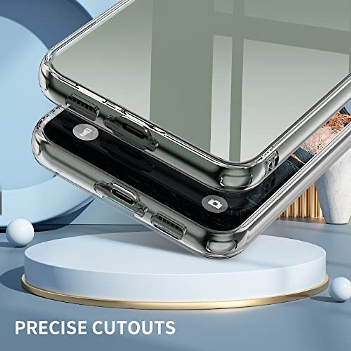 MILPROX Compatible with Samsung Galaxy S23 Clear Case, Cute Case Design for Girls Women, Shockproof Floral Pattern Hard Back for Samsung Galaxy S 23 5G Phone 2023 6.1 Inches-Clear