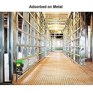 Huepar Fine-tuning Bracket Laser Level Adapter, Multifunctional Magnetic Pivoting Base with Adjustable Clip, 360° Adjustable Support with 1/4"-20 Male Threaded, Height Adjustment - PV10+