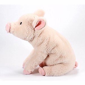 The Petting Zoo Pig Stuffed Animal Plushie, Gifts for Kids, Wild Onez Farm Animals, Pig Plush Toy 12 inches