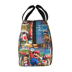 Awetmud Cartoon Lunch Box Portable Lnsulation Multifunctional Lunch Bag For Office Work Picnic