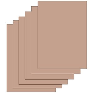 OUOSY Non-Stick Reusable Oven Liners For The Bottom Of Gas Oven 500 Degrees Fiberglass Toaster Oven Liner Sheet Zero Clean For Oven Heat Resistance Oven Drip Liners 15.75 x 11.81‘', 6 Pack, Brown