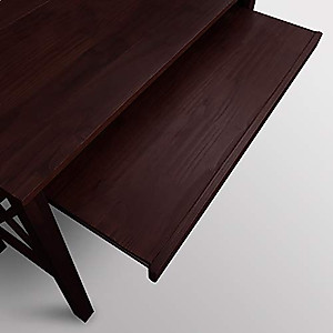 Casual Home Montego Folding Desk with Pull-Out Tray-Espresso