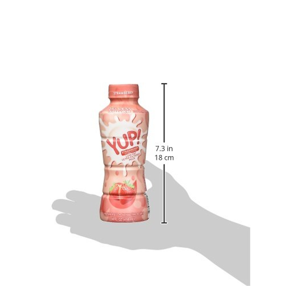 fairlife YUP! Low Fat, Ultra-Filtered Milk, Very Strawberry Flavor, All Natural Flavors (Packaging May Vary), 14 Fl Oz (Pac-k of 12)