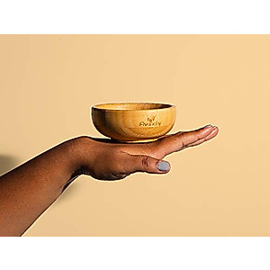 Avanchy Bamboo La Petite Family Collections Gift Set Green - Includes Mini Bamboo Bowl, Silicone Bowl, Silicone Cup, and Bamboo Baby and Infant Spoons - Baby Dishes Set - Baby Shower Gifts