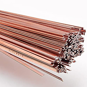 HIMNA PETTR Brass Welding Rod, Phosphorus Copper Electrode Welder Wire, Brass Welding Brazing Rods Have Good Fluidity and Can Flow into Joints with Small Gaps.