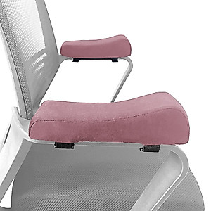 Easy-you Office Chair Armrest Covers, Set of 2 Comfortable Armrest Elbow Pillow (2 Pink Armrest Pillow)