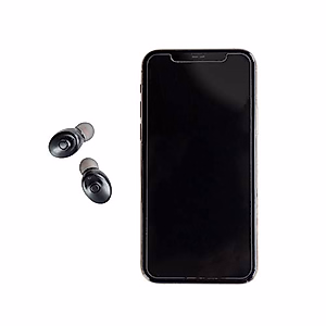 Wireless Gear True Wireless Bluetooth 5.0 Mini Earbuds with USB Charging Base, Black