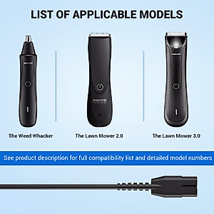 CGGXJP 5V 1A Replacement Charger for Manscaped Lawn Mower 3.0/2.0 Electric Groin Hair Trimmer AC Charger Power Supply Adapter Cord