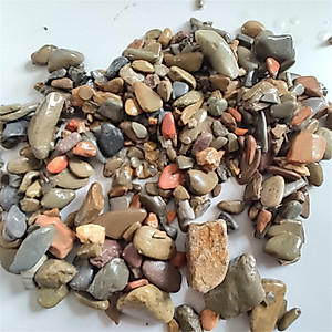 FEWZPDTTCJ 1000g Natural Stream Sand Aquarium Substrate Landscaping Decoration Small Stones Aquatic Pet Supplies Reiki Crystals