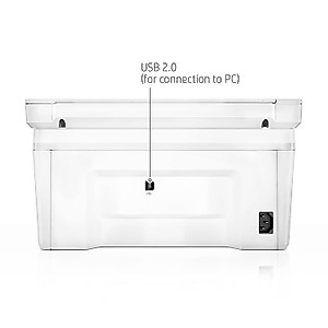 HP Laserjet Pro MFP M29W A All-in-One Wireless Monochrome Laser Printer for Home Office, White - Print Scan Copy - 19 ppm, 600 x 600 dpi, 8.5 x 11.69, Hi-Speed USB, Cbmou External Webcam