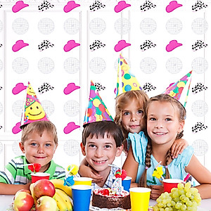 FALIZIFU 6 Packs Cowgirl Bachelorette Party Decorations Cowgirl Disco Ball Garland Kit Cow Girls Hanging Swirls Paper Cutouts for Birthday Bridal Shower Bachelorette Party Supplies