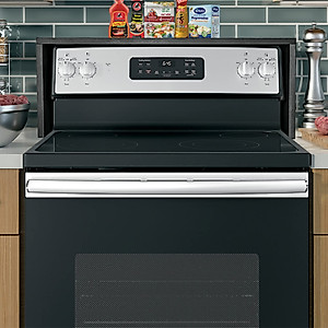 RELODECOR Over The Stove Spice Rack Shelf, Stove Top Organizer for Kitchen, 5.5 Inch Width (Ebony)