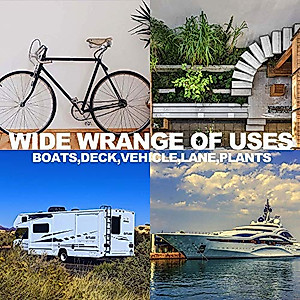 FUNJEE Heavy-Duty EVA Coil Hose Recoil Garden Water Hose with 8-Pattern Spray Nozzle, 3/4" GHT Brass Fittings, Corrosion Resistant, Retractable Garden Hose, Boat Hose (25FT, Green)