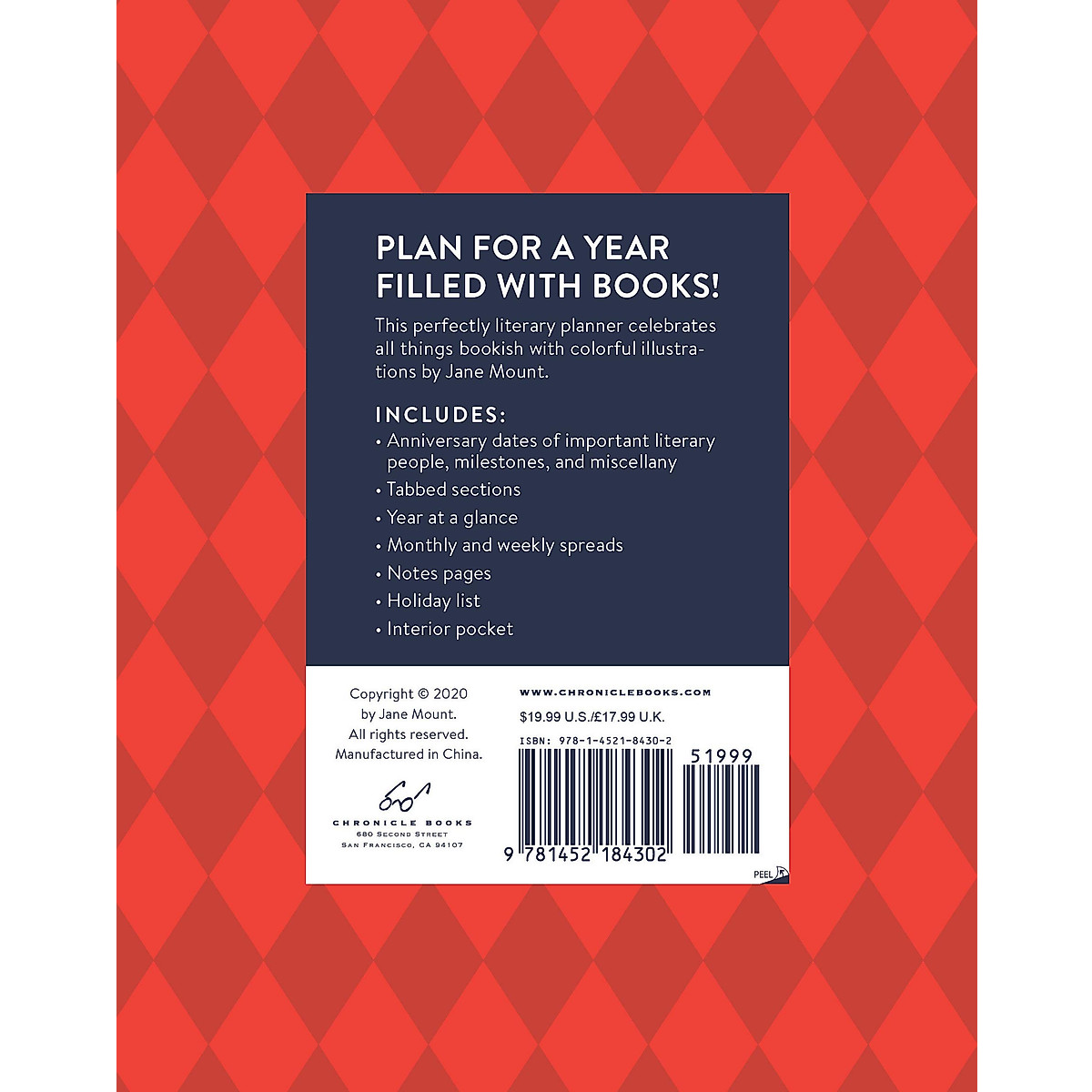 Bibliophile 2021 12-Month Planner: (Weekly Agenda of Miscellany for Book Lovers, Yearly Calendar for Writers)