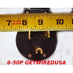 100-Foot Real Copper Wire Extension Cord, Welder 6-50P To 6-50R, Oil Resistance Lead, Heavy Duty, NEMA 220/250V. For Miller Lincoln Hobart Plasma Cutter Mig Tig 6-50-100-FT AMERICAN MADE