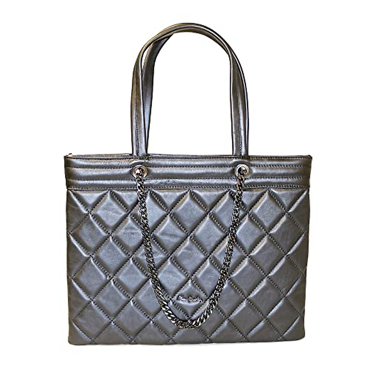 Pierre Cardin Large Black Structured Square Shoulder Bag for womens