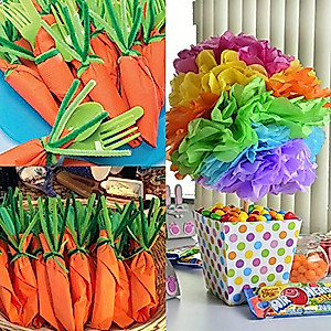 Supa 160 Sheets 8 Easter Day Multicolor Tissue Paper Bulk Wrapping Tissue Paper 20 x 27" for Art Craft Floral DIY Birthday Love Theme Party Tissue Valentine's Day Paper Pom Pom