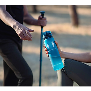 Super Sparrow Water Bottle - 17 oz - BPA & Toxic Free Tritan Water Bottles - One Touch Opening - Leak-proof Plastic Bottle - Kids Water Bottle for Office, Gym, Outdoor, Sports