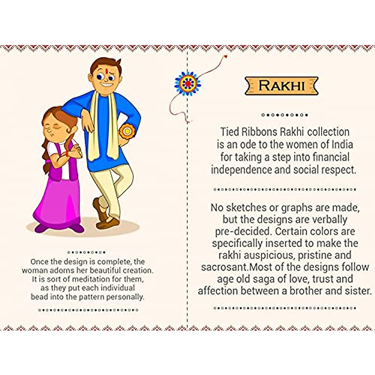 TIED RIBBONS Rakhi for Brother Set of 2 Rakhi Set | Greeting Card | Roli Chawal Packet - Raksha bandhan Rakhi Bracelet for Brother Rakhi for Bhaiya | Bro Rakhi Thread | Bhai Rakhi Gifts for Brother