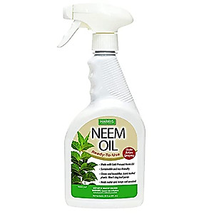Harris Neem Oil Spray for Plants, Cold Pressed Ready to Use, 20oz