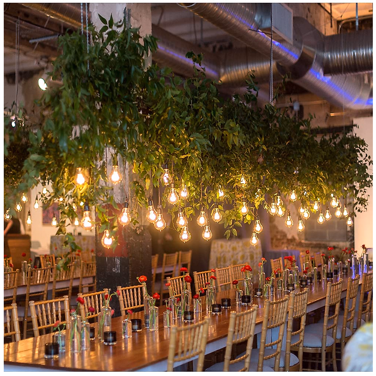 LED Vintage Edison Bulb G45-4W LED Light Filament Bulb, Globe Shape E26 Base, Clear Warm White 2700K, LED Edison Bulb 40W Equivalent, 110-120VAC, Dimmable (4 Watts)