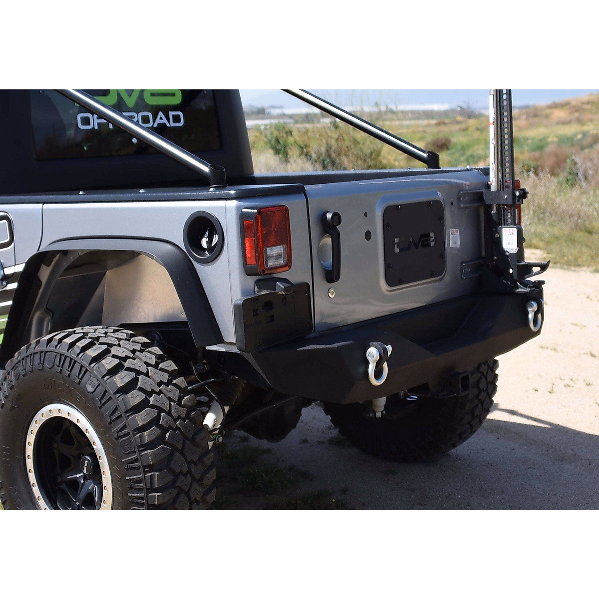 DV8 Offroad | Steel Series Rear Bumper | Designed for the Jeep Wrangler JK