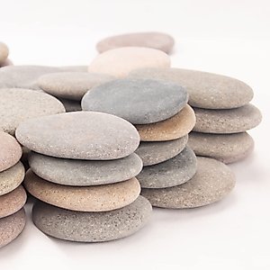 [About 98 PCS - 103 PCS](18.1 Pounds) Painting Rocks,2.23"-3.68" River Rocks,Flat Stones