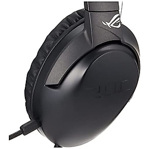 ASUS ROG Strix Go Core Wired Gaming Headset | 3.5mm Connector | Lightweight Design | Over-Ear Headphones for PC, Mac, Nintendo Switch, and PS4, Black, Standard