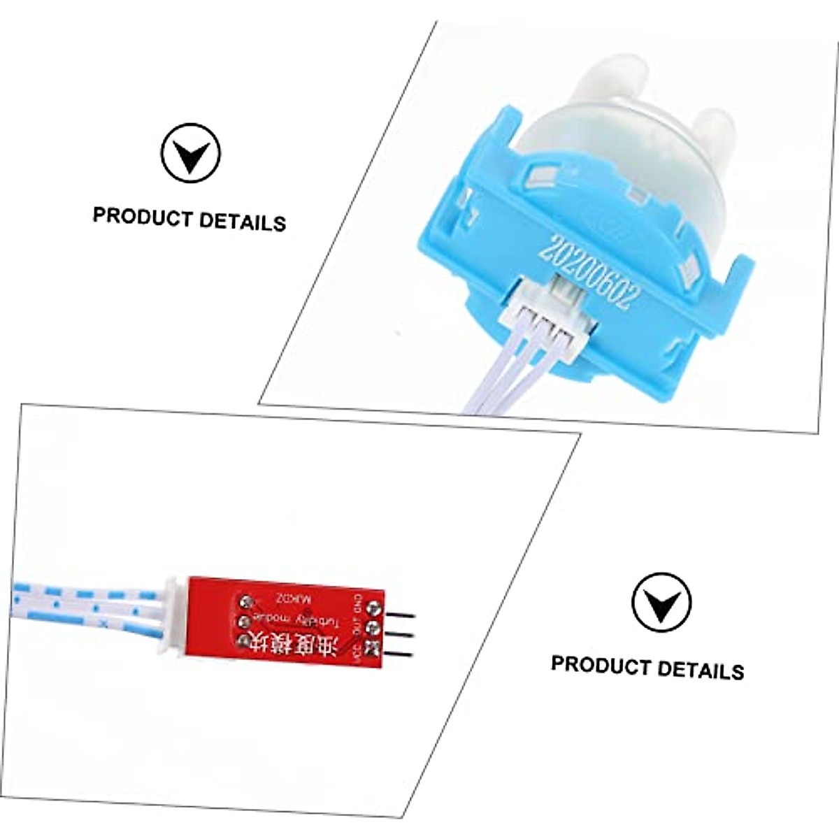 TOKIDNY Module Water Quality Detection 3.3-5v Turbidity Sensor Water Turbidity Sensor Industrial Turbidity Sensor Dishwasher Turbidity Sensor 3.3-5v Turbidity Value Detection Blue Plastic