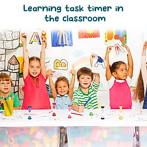 Xuhal 60 Pcs Back to School Sand Timer for Classroom Small Colorful Plastic Hourglass Sand Clock Bulk Hour Glass 30sec/ 1min/ 2mins/ 3mins/ 5mins/ 10mins for School Kids Teacher Learning Games