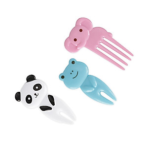 Liangxiang Cute Cartoon Animal Food Fruit Picks Forks Bento Box Lunch Box Decor Pack of 10/8 PCS (Style 1)